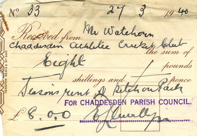 Chaddesden Cricket Club 1933-1990